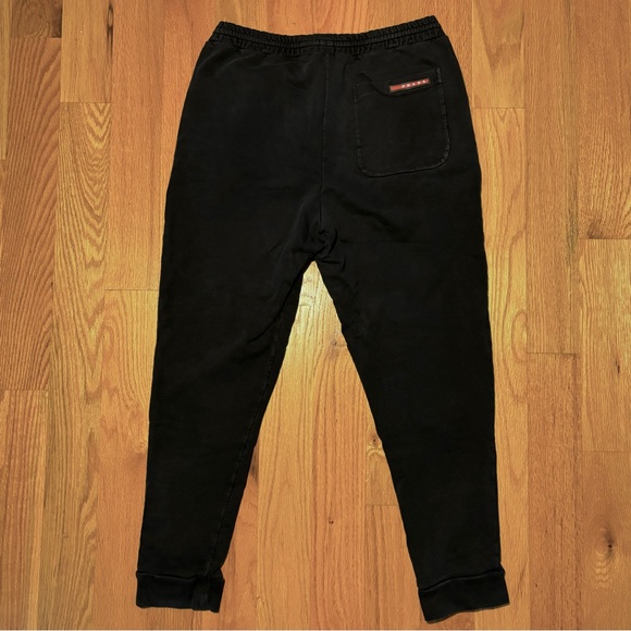Prada | Pants | Prada Red Stripe Logo Jogging Pants | Poshmark